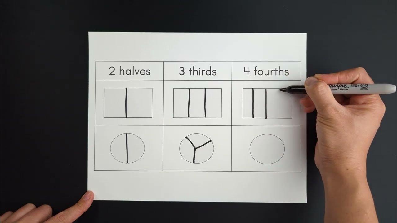 Grade 2 Lesson 9 Partition Rectangles and Circles - YouTube