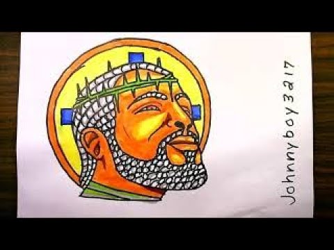 Satisfying how to draw Jesus 😇👨‍🎨👼💒 ️ Christ Yeshu Cómo dibujar a Jesús ...