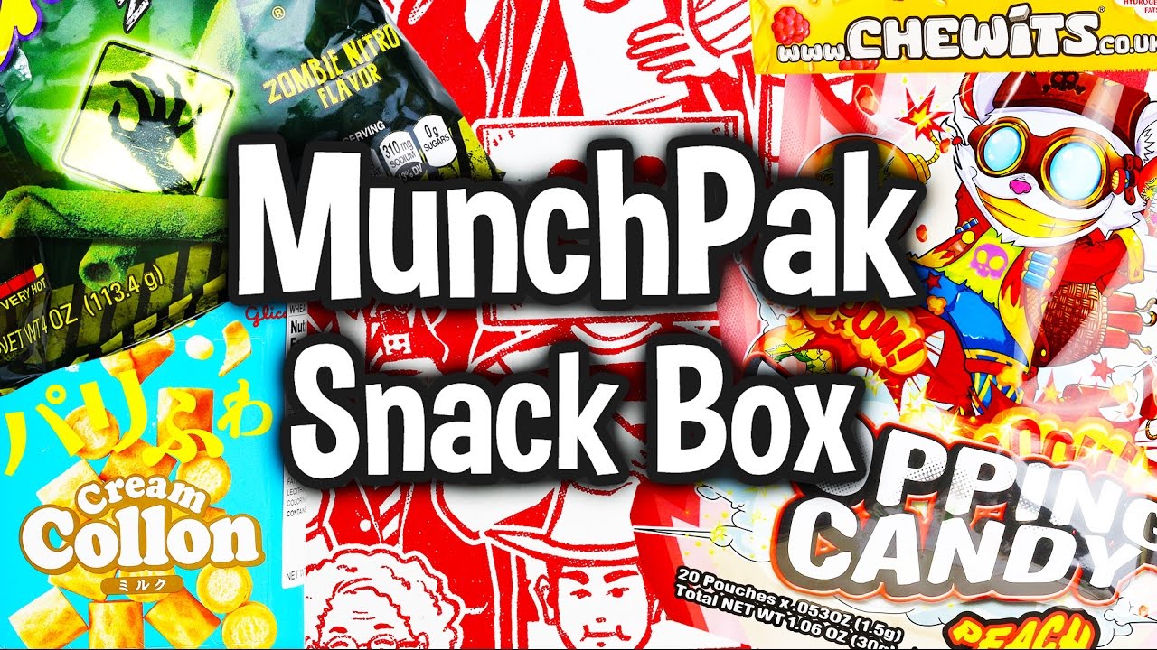 MunchPak Monthly Snack Subscription Box Unboxing, Review, and Taste ...