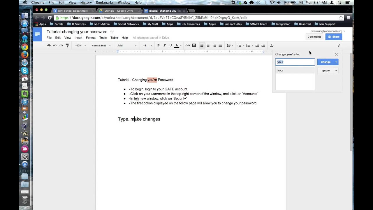 HowTo - Spell Check in Google Drive - YouTube