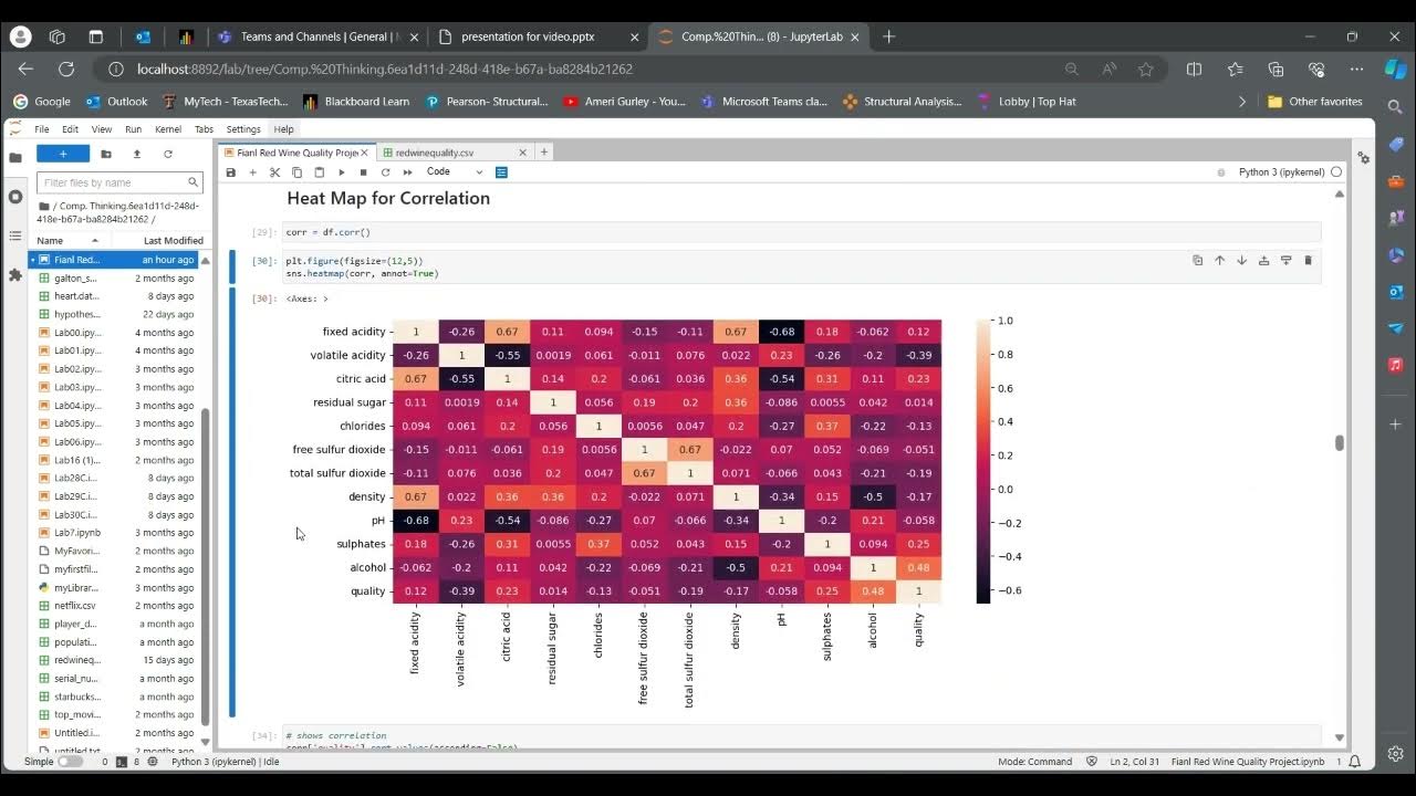 ENGR 1330 - Red Wine Quality Project Video - YouTube