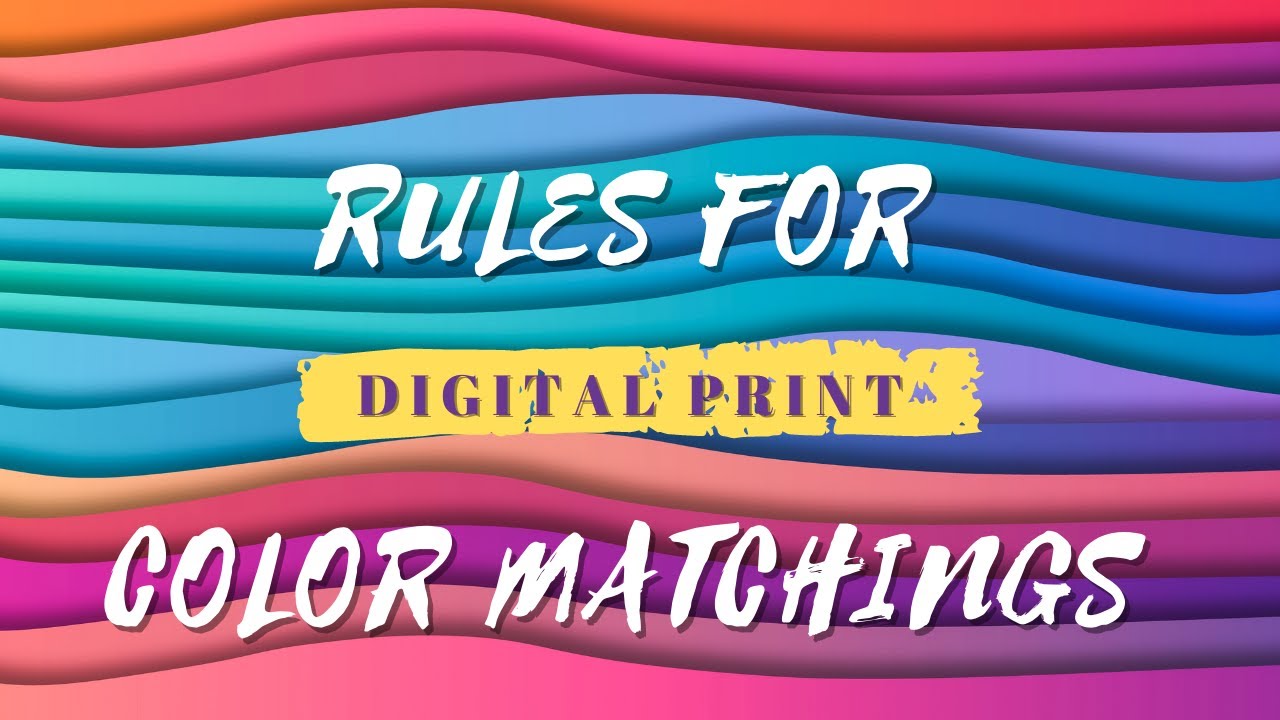 IMPORTANT RULES OF COLOR MATCHING IN #textile #Digitalprint #designing ...