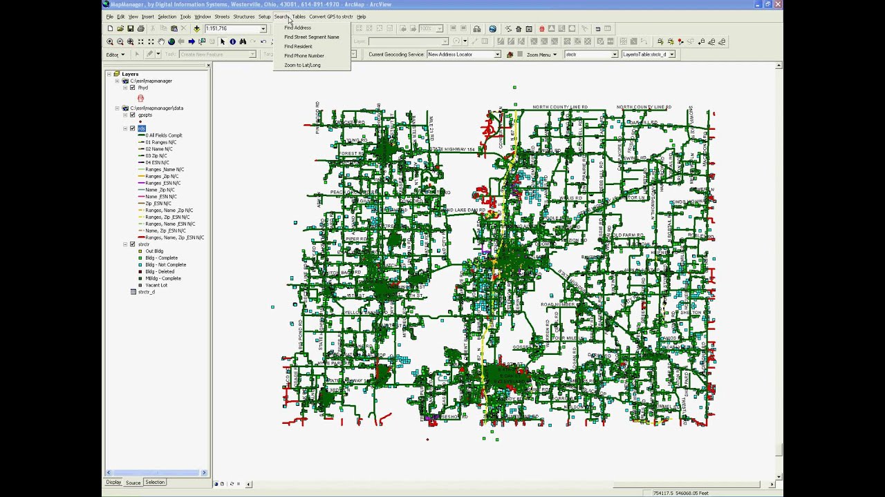Map Manager GIS for E 9-1-1 public safety database management - YouTube