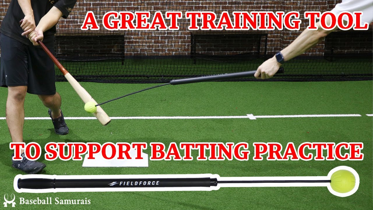 A Great Training Tool to Support Batting Practice [Coach Stick] - YouTube