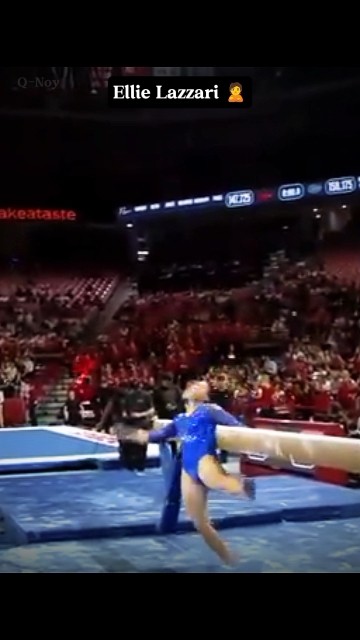 Ellie Lazzari struggles with the balance beam #shorts gymnastics - YouTube