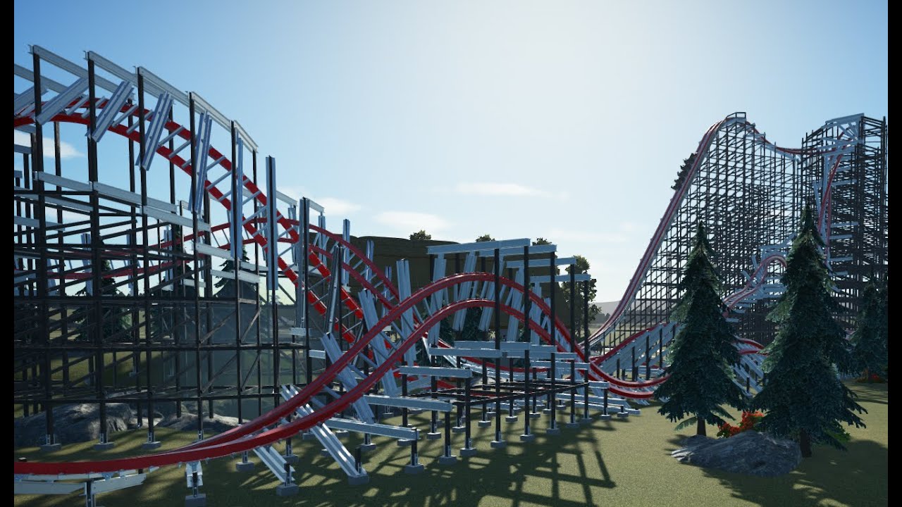 Rmc hibrid coaster Planet coaster creation - YouTube