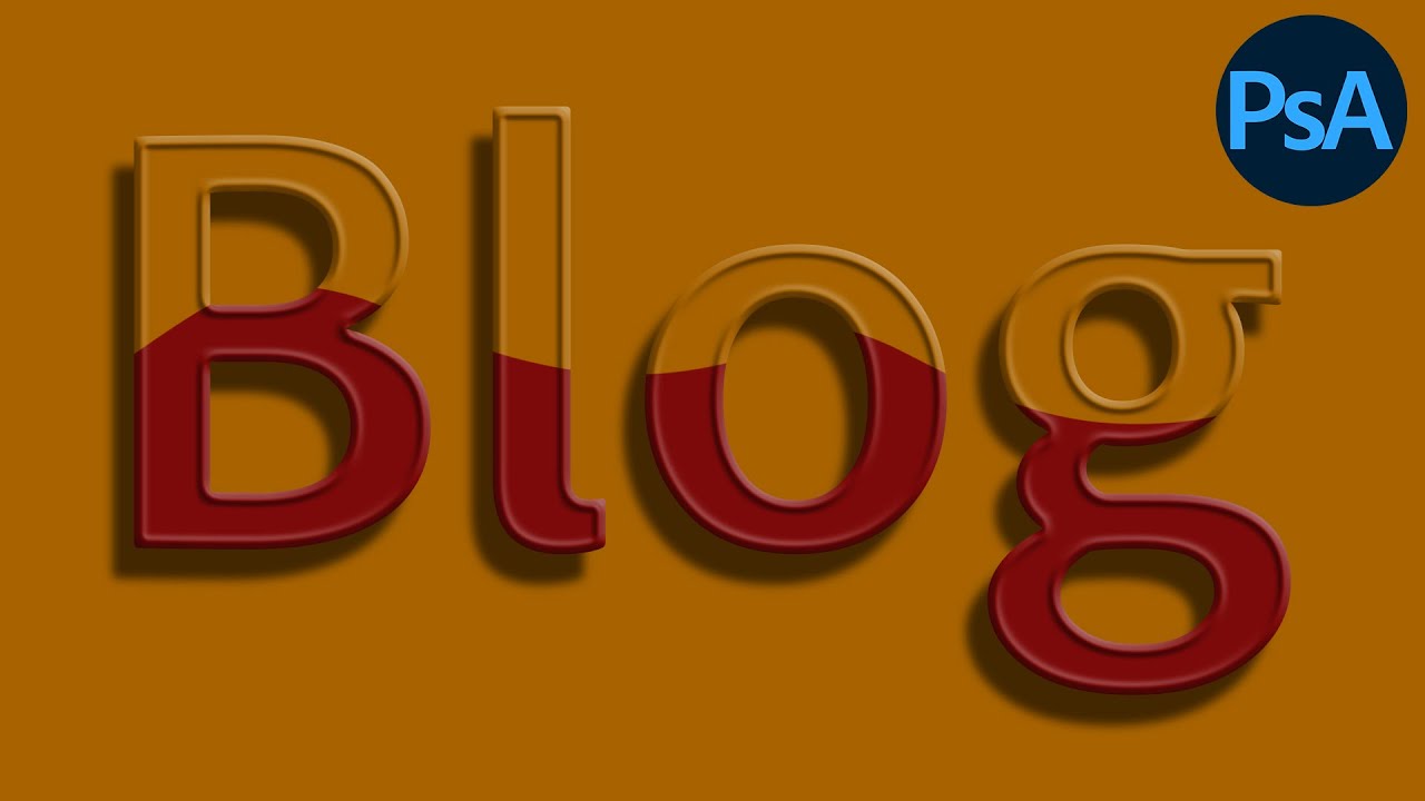 photoshop how to make beautiful text with shadows - Photoshop Art - YouTube