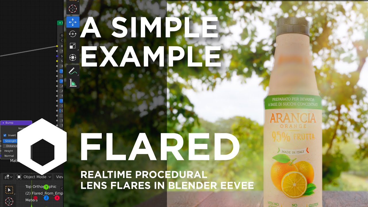 Flared - A Simple Example of a Lens Flare on a 3D scene - YouTube