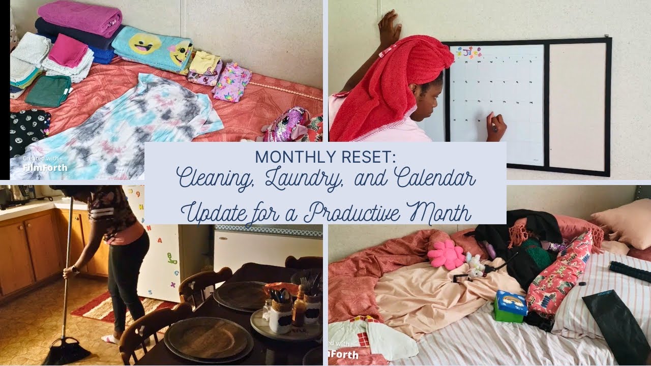 Monthly Reset: Cleaning, Laundry and Calendar Update for a Productive ...