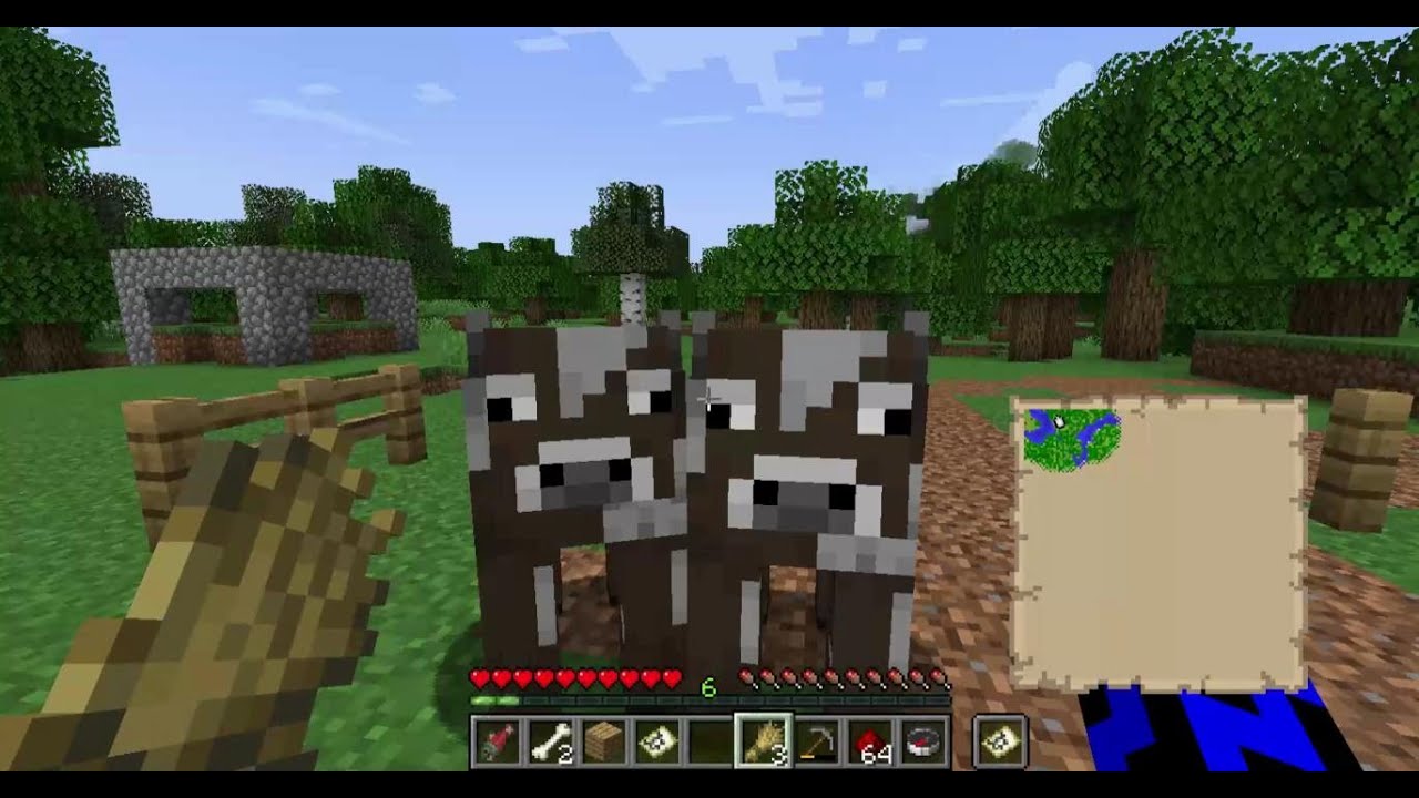 Minecraft Survival We got Cows! Ep 11 - YouTube