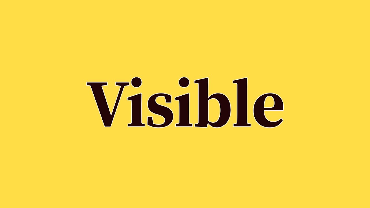 Visible Pronunciation And Meaning YouTube visible-pronunciation-and-meaning-youtube
