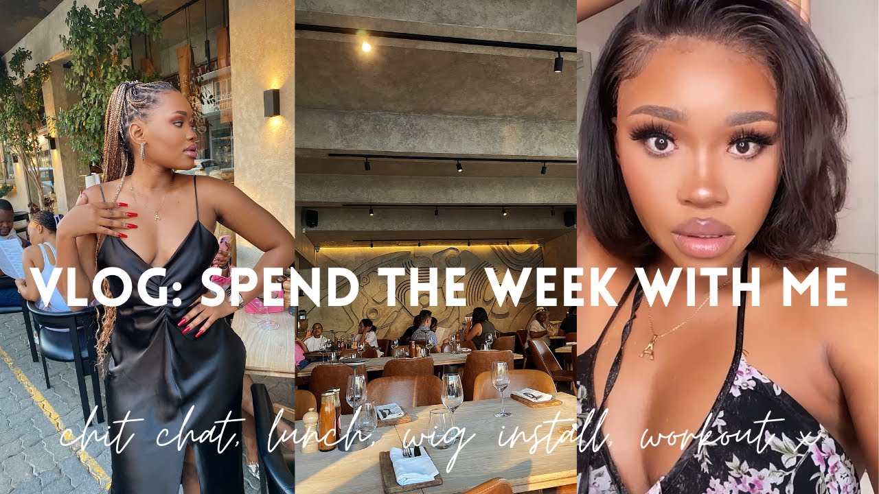 WEEKLY VLOG: WIG INSTALL + STYLING | LUNCH | CHIT CHAT ♡ - YouTube