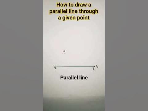 how to draw a parallel line through a given point#parallel line#shorts#ytshorts#viral#easy ...