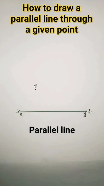 how to draw a parallel line through a given point#parallel line#shorts#ytshorts#viral#easy ...