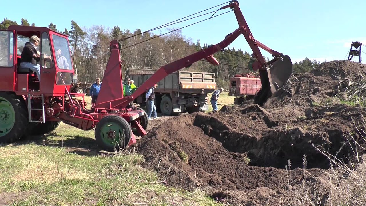 3 old different rope excavators with nice sound 2013 - YouTube