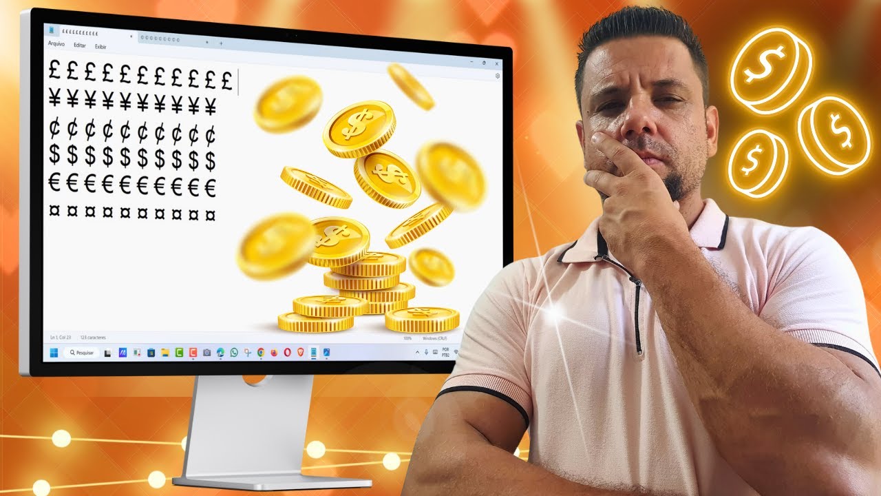 COMO DIGITAR SÍMBOLOS DE MOEDAS (£,¥,$,€,¢) NO WINDOWS 11 USANDO ATALHOS DE TECLADO COM CÓDIGO ...