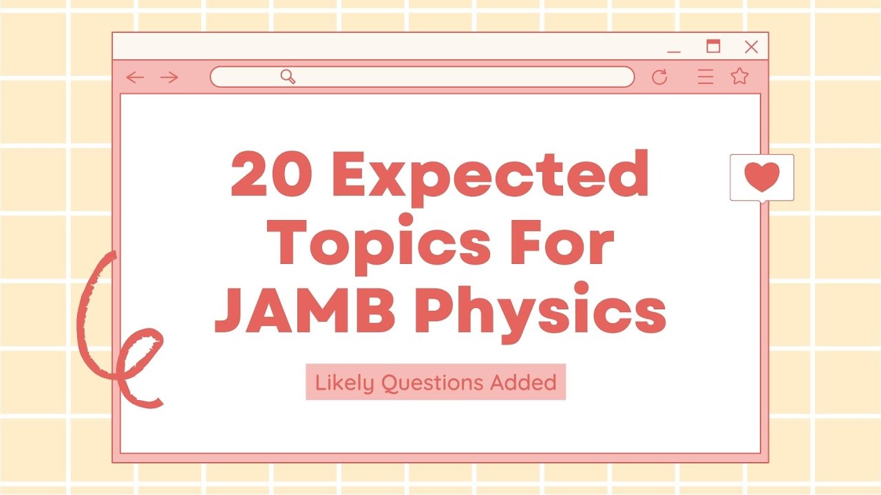 20 Most Repeated Topics And Questions In JAMB Physics 2023 YouTube 20-most-repeated-topics-and-questions-in-jamb-physics-2023-youtube