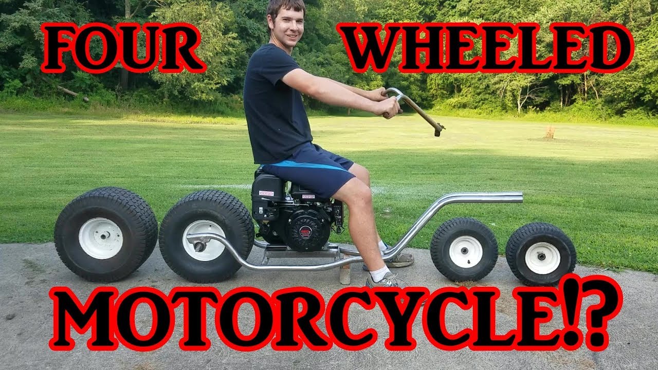 Four Wheeled Motorcycle part 1 (Lower Frame) - YouTube