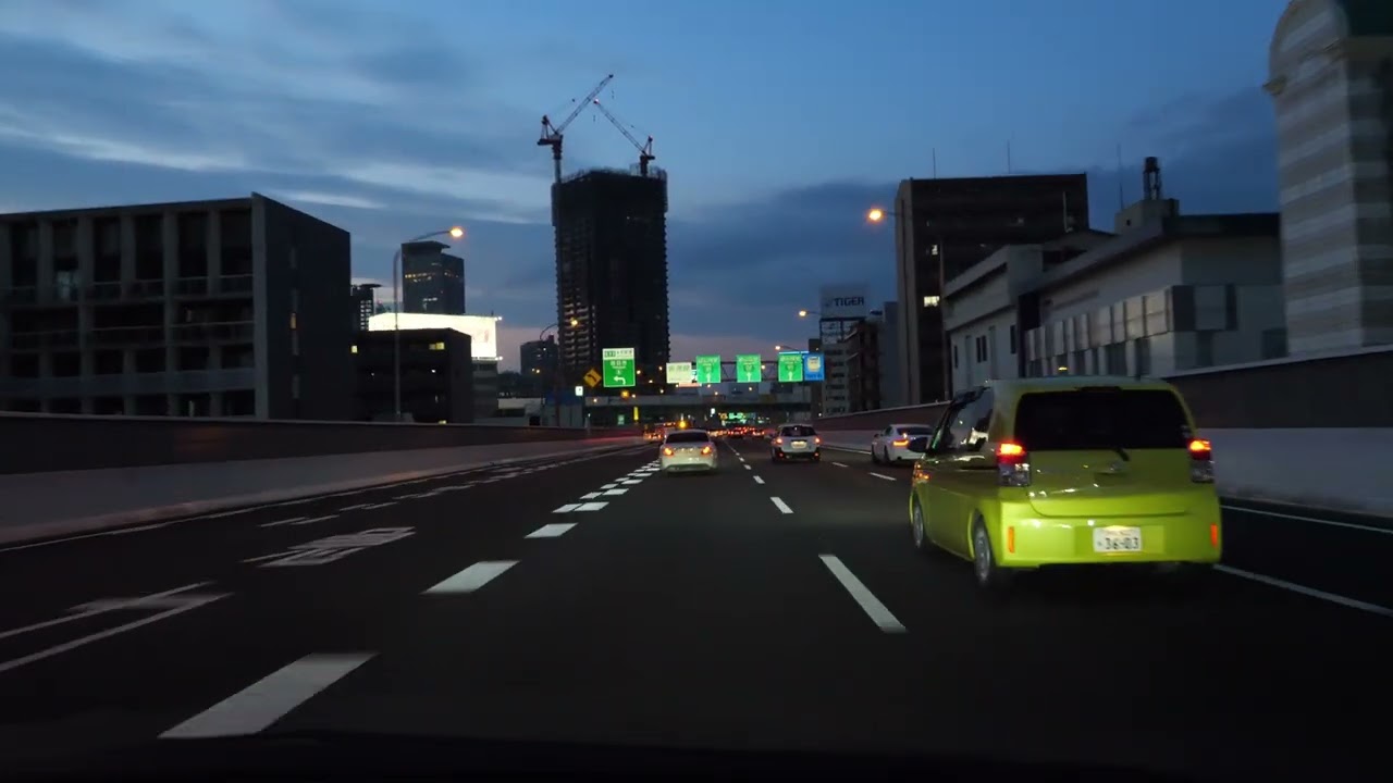Nagoya Expressway drive 名古屋高速道路 豊明IC 一宮IC 2022 - YouTube
