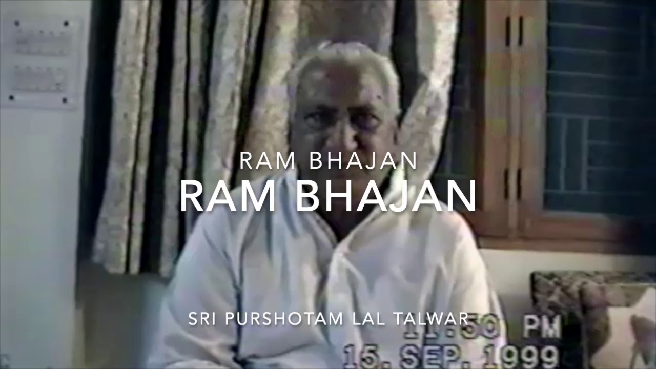 Kabir’s Ram Bhajan by Sri PL Talwar - YouTube