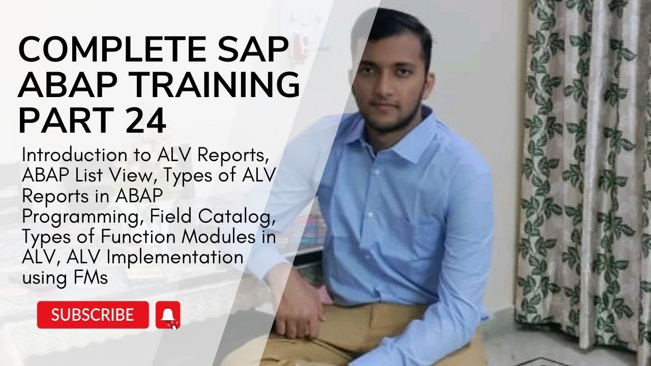 24. Introduction to ALV Reports, ABAP List View in ABAP Programming ...
