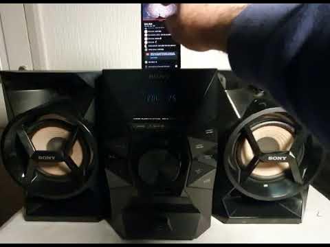 Sony home audio system MHC-EC619iP - YouTube