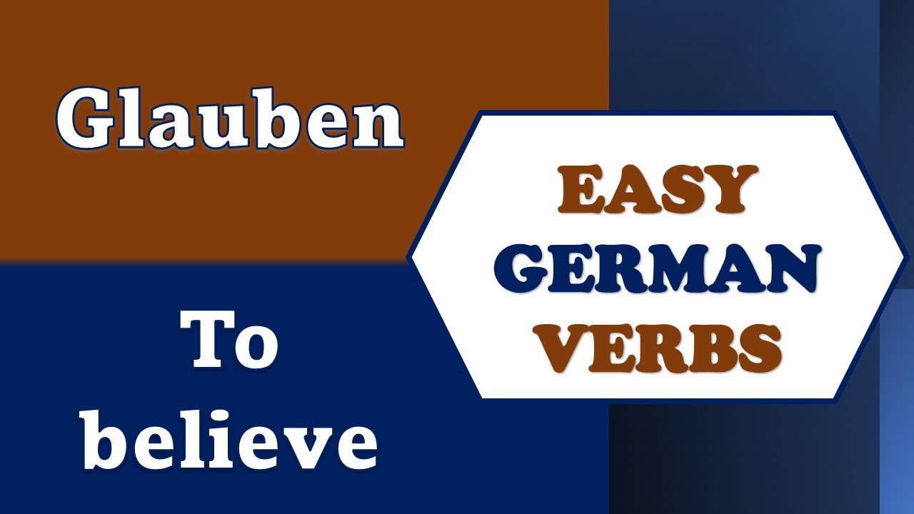 Learn German VERBS For Everyday Conversations With English Translations ...
