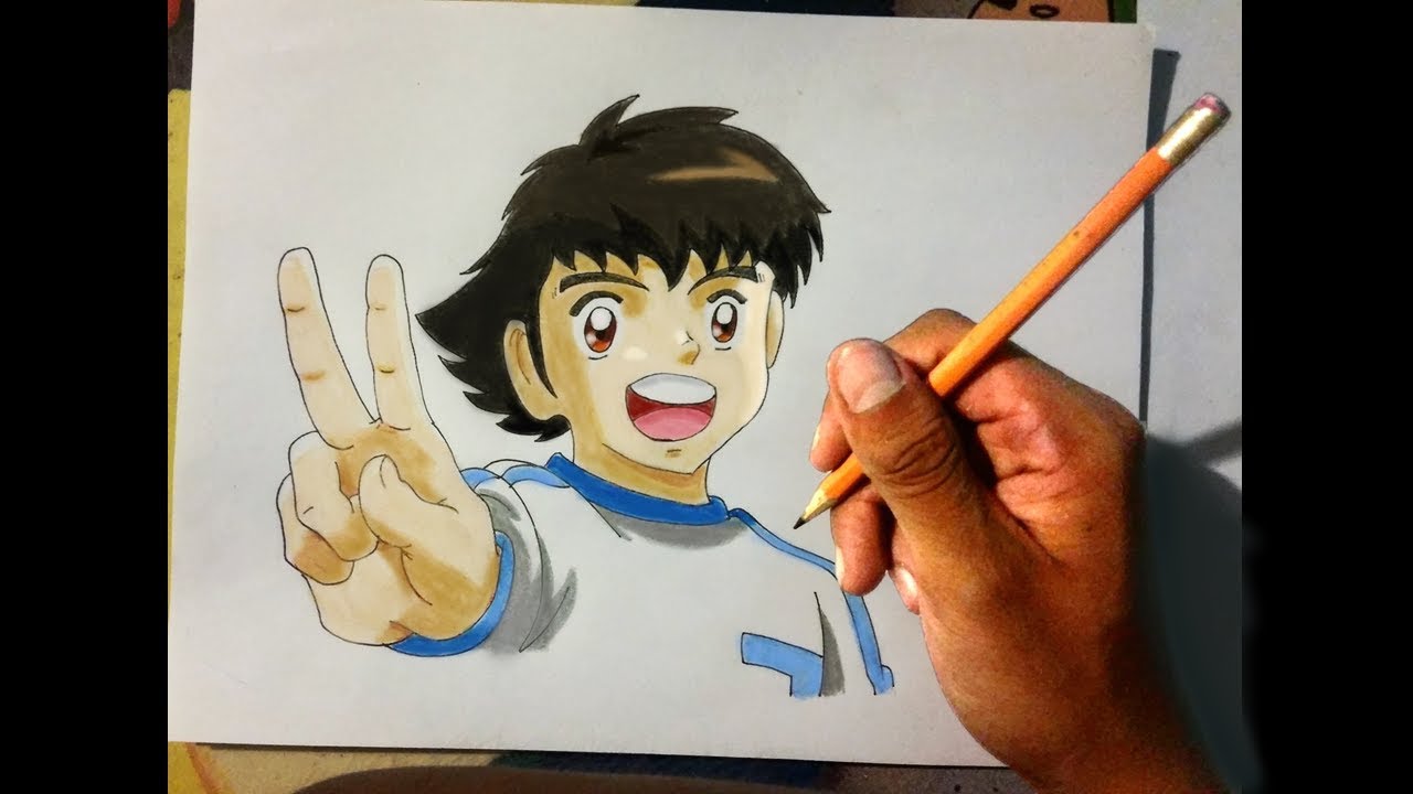 Cómo dibujar a Oliver Atom | How to draw Captain Tsubasa - YouTube