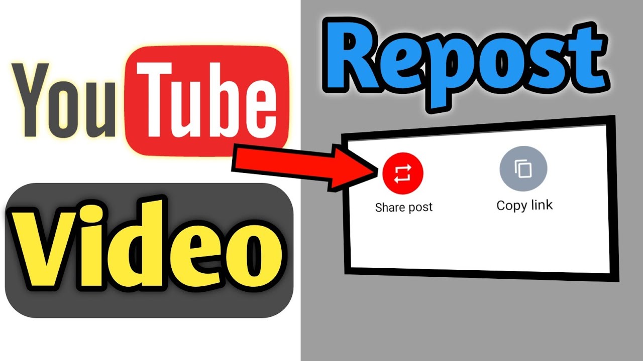 How To Repost Your Video On YouTube Hindi | YouTube Video Repost kaise ...