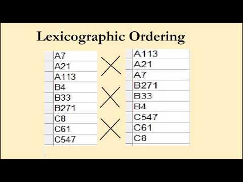 Lexicographic Order - YouTube
