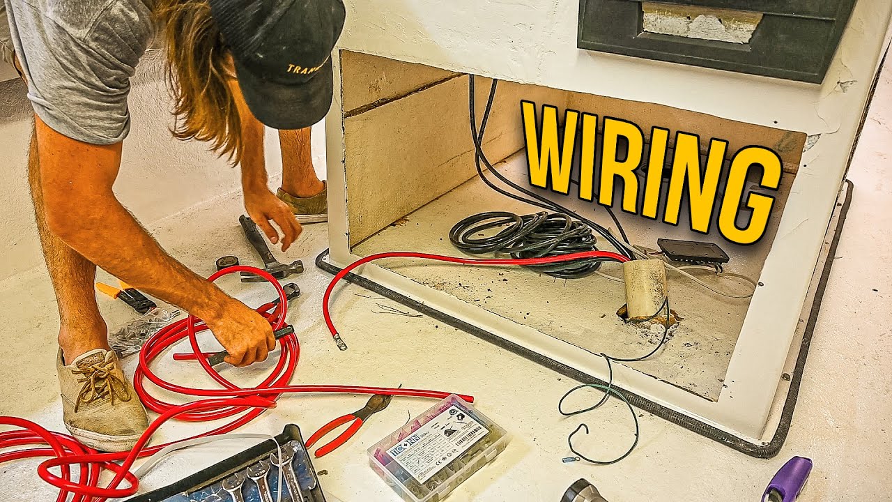 Rebuilding a Center Console Fishing Boat - Episode 22: Wiring - YouTube