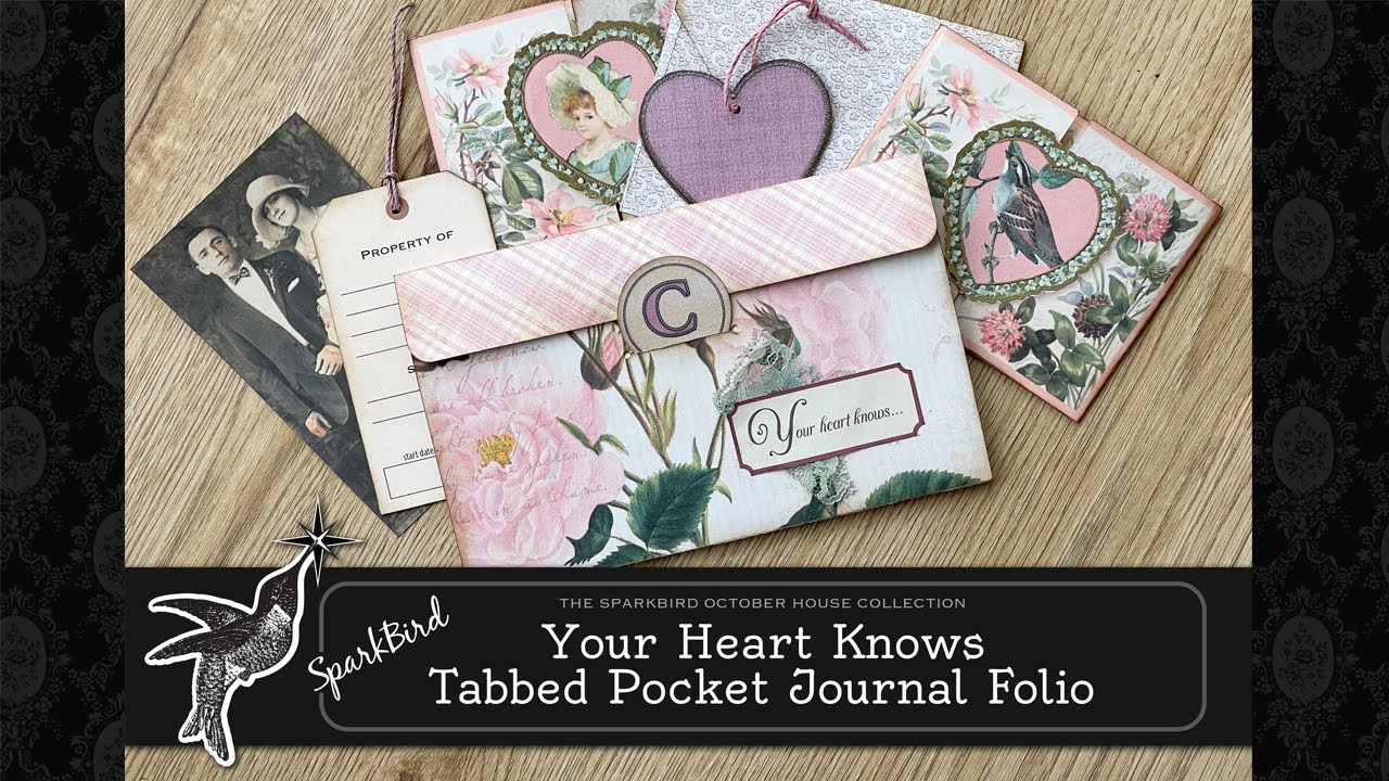KIT TIPS: Your Heart Knows; A Romantic Divided Tabbed Pocket Folio - YouTube
