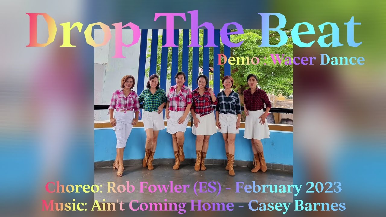 DROP THE BEAT - line dance - YouTube