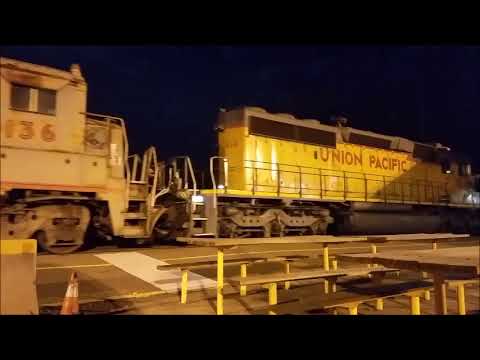 UP #1061 Leads Local Freight Train - YouTube