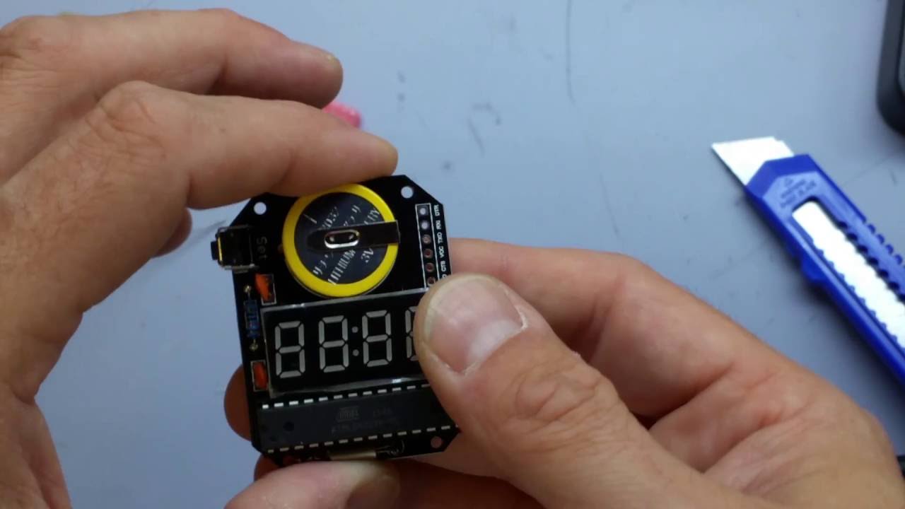 Sainsmart DIY LED watch kit Part II - YouTube