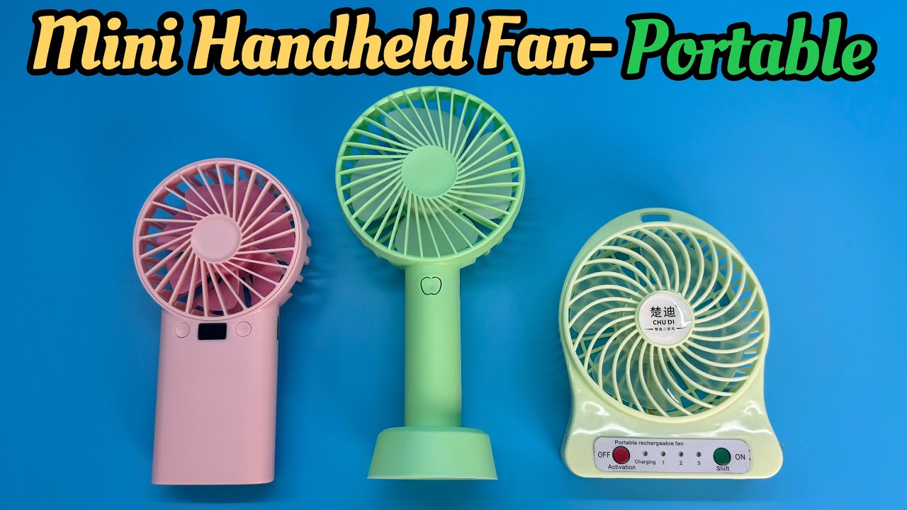 Mini Fan - Strong Summer Wind, Portable Rechargeable USB | Unboxing And ...