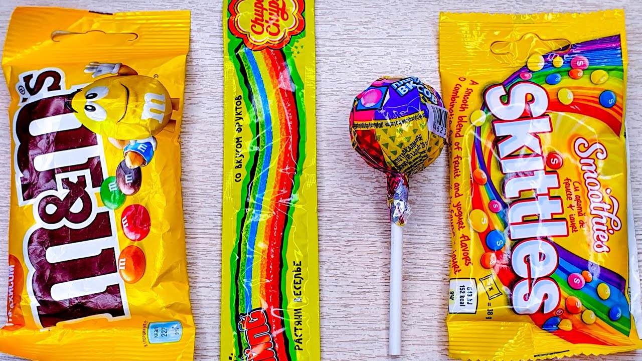 Satisfying Video🍭 | Rainbow Chupa Chups Lollipops Candy Unpacking - YouTube