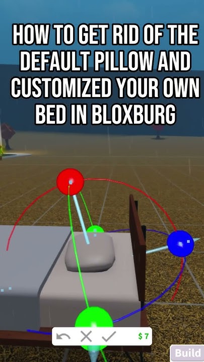How To Get Rid Of The Default Pillow And Customize Your Own Bed In Bloxburg Patched Youtube