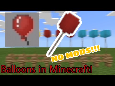 How to make balloons in Minecraft [No mods] - Minecraft - YouTube