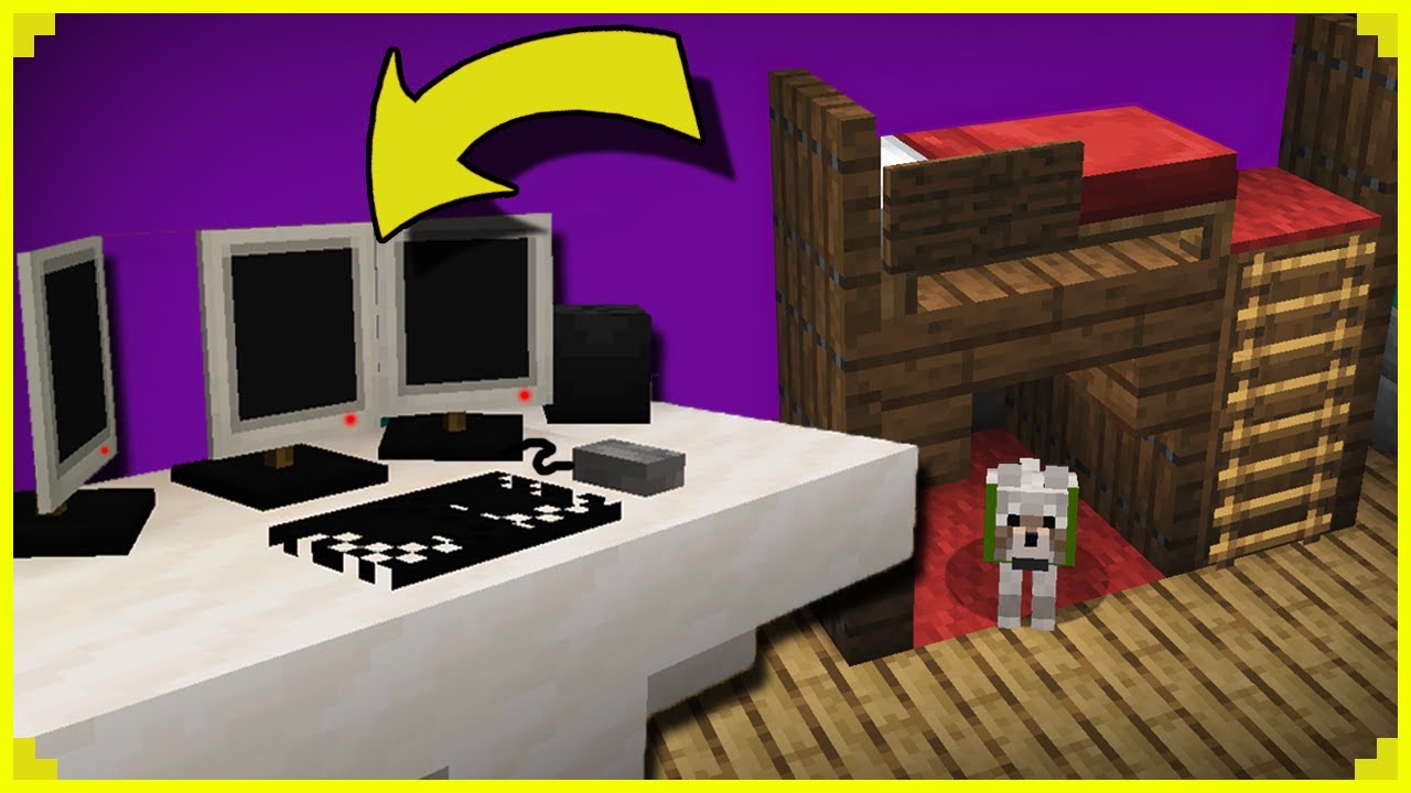 🦊Como fazer um QUARTO no MINECRAFT - YouTube