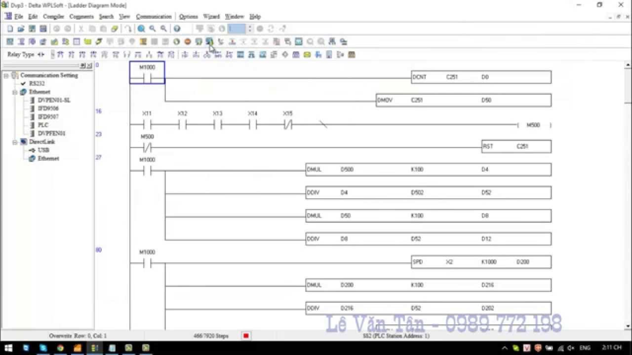 Hướng dẫn upload/ download chương trình cho PLC Delta - YouTube