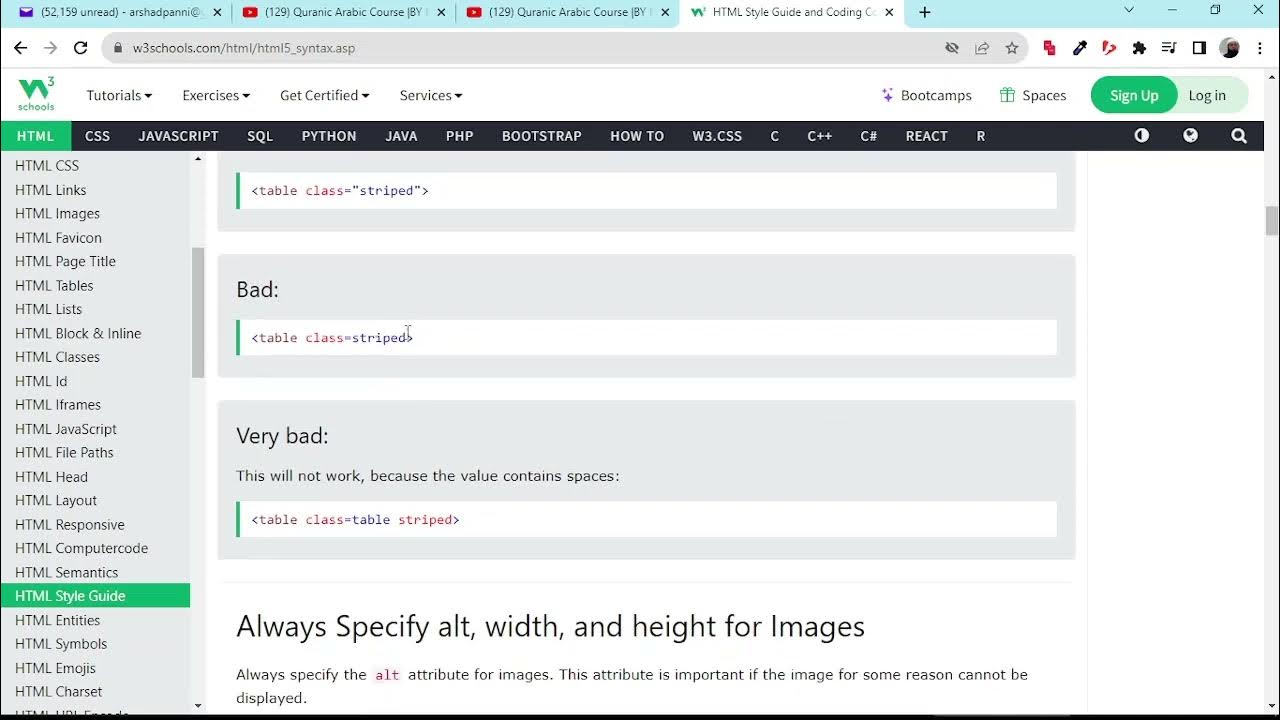 HTML,CSS,JAVA SCRIPT| HTML Style Guide | LECTOR # 21 | - YouTube