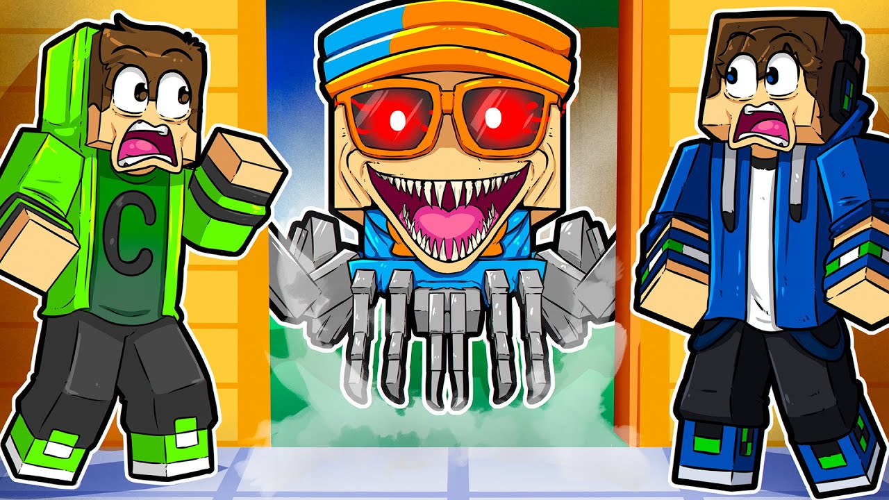 Fooling My Friends as BLIPPI TITAN In Minecraft - YouTube