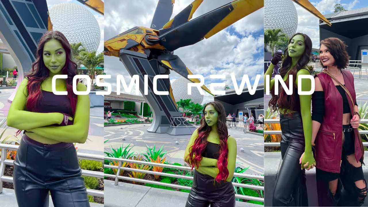 COSMIC REWIND PREVIEW (in my gamora disneybound!!) grwm/vlog - YouTube