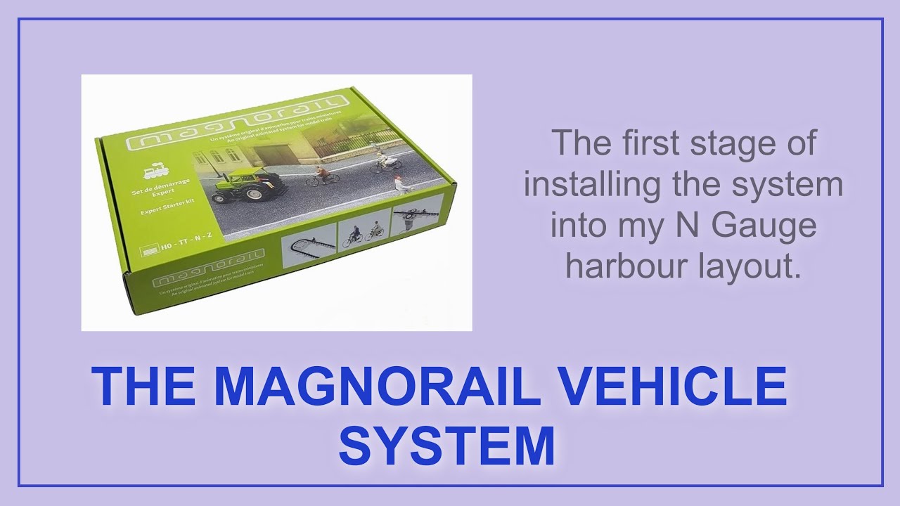 Magnorail track and chain on my N Gauge harbour layout - YouTube