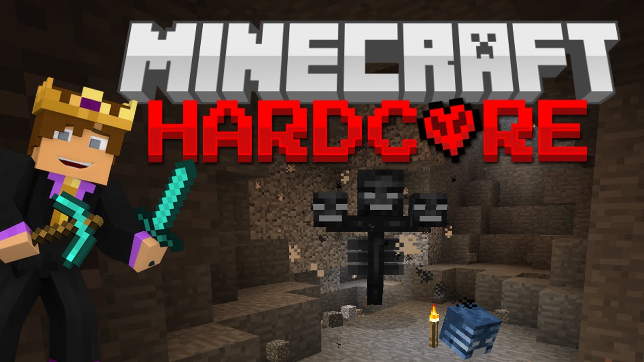 Hardcore Minecraft Survival 15 Wither Boss Battle Youtube