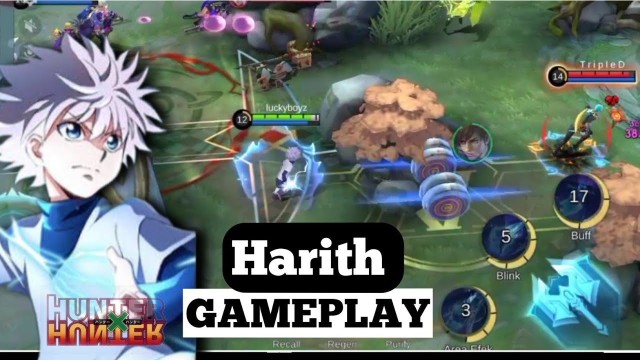 REVIEW SKIN Harith HxH mlbb || Skill combo gameplay - YouTube