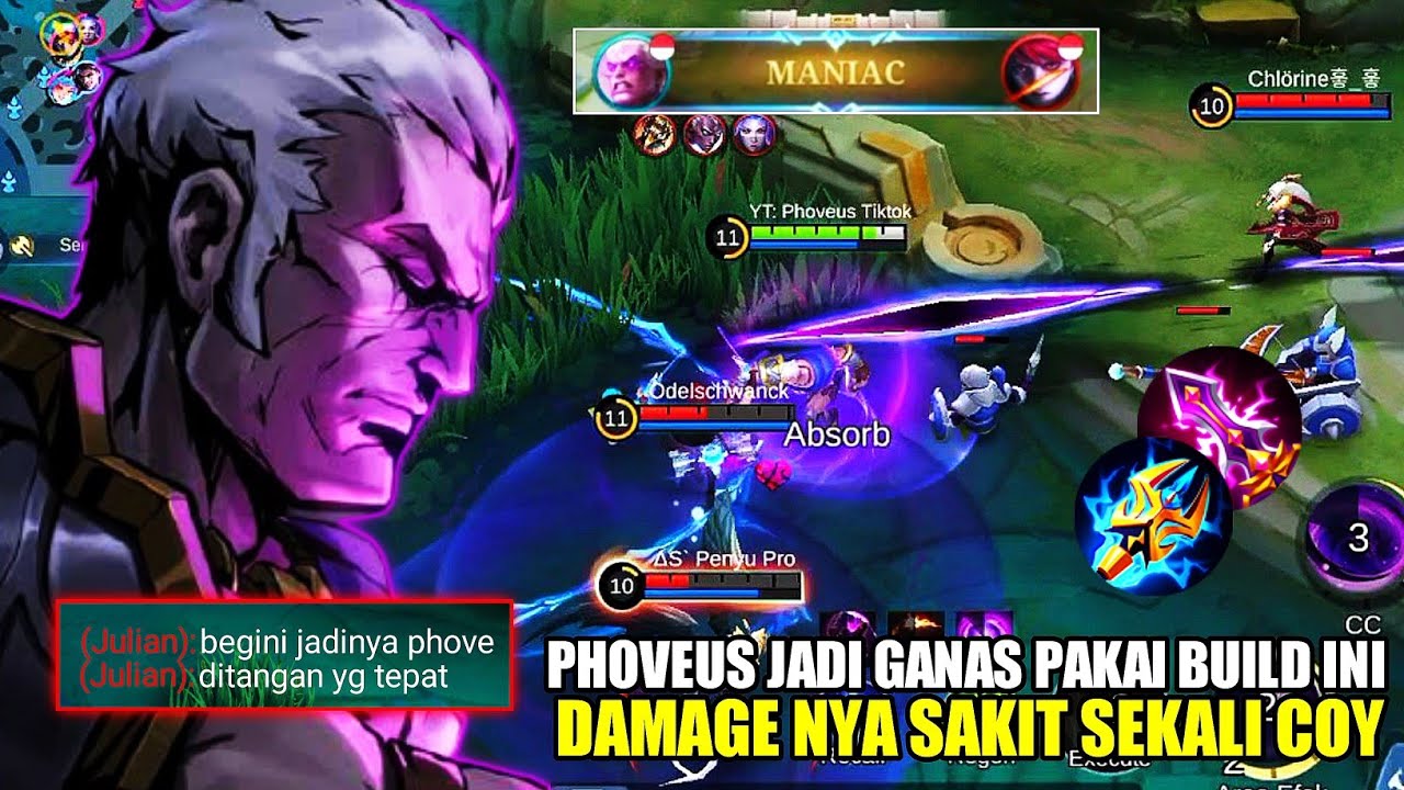 PHOVEUS BEST BUILD | GAMEPLAY HERO PHOVEUS - TOP GLOBAL PHOVEUS 2024 ...