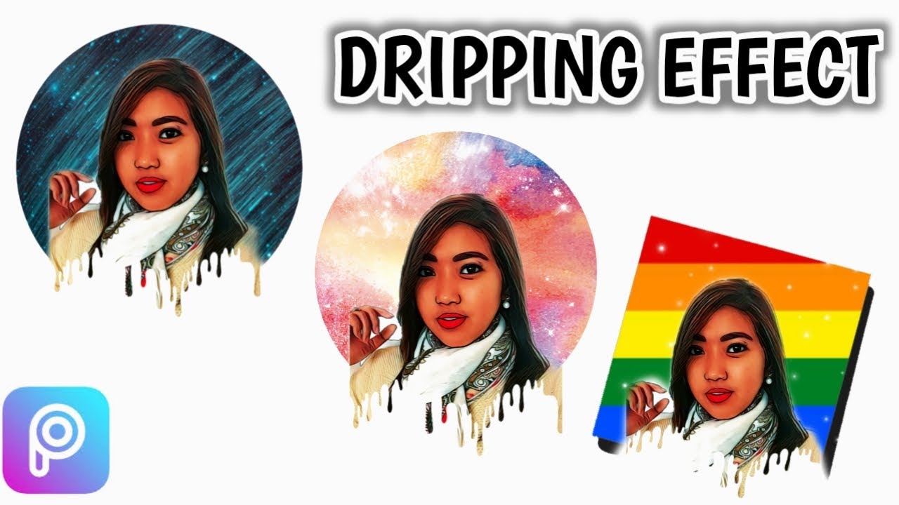 DRIPPING EFFECT EDITING FOR BEGINNERS | PICSART TUTORIAL - YouTube