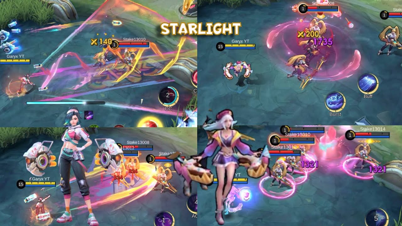 GAMEPLAY IXIA STARLIGHT & NOVARIA STARLIGHT SKIN MOBILE LEGENDS || NEW ...